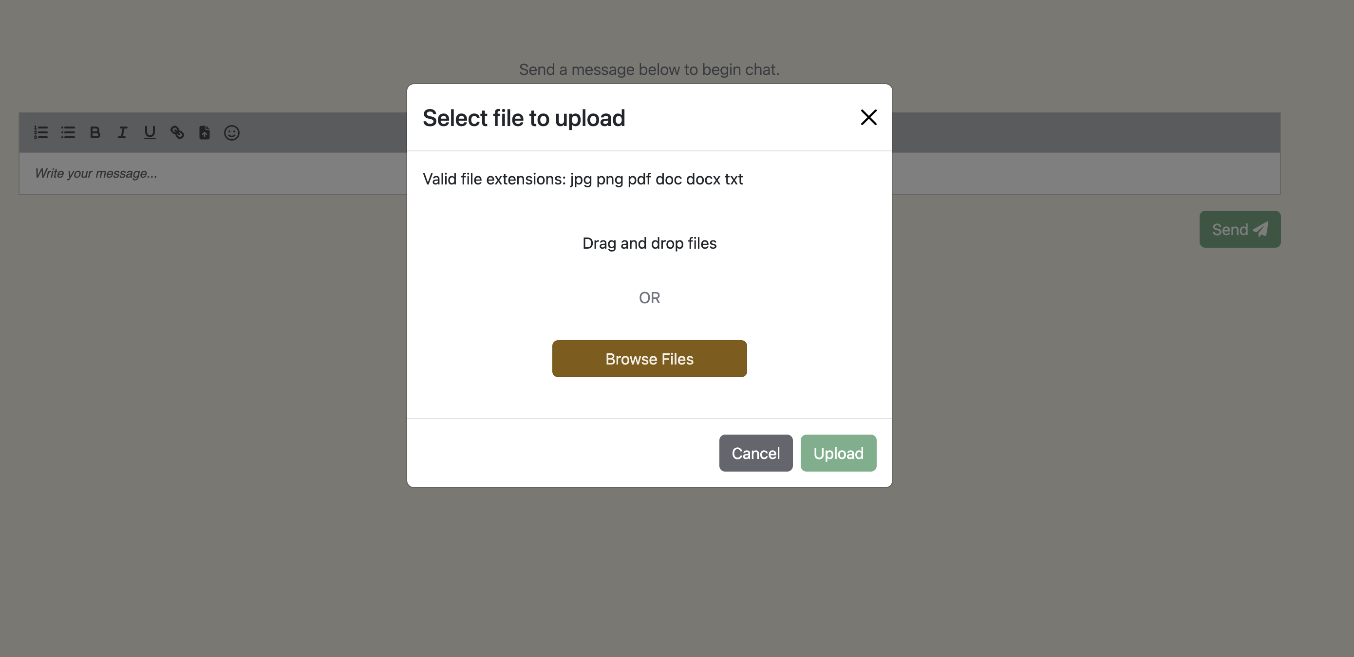 File Uploads via Job Chats | talentcatalog